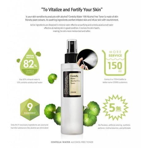 COSRX Centella Water Alcohol-free Toner - 150 ml » Moody Skin ...