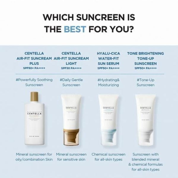 SKIN1004 Centella Air-Fit Suncream Plus SPF50+ PA++++ 50ml - MoodySkin.it