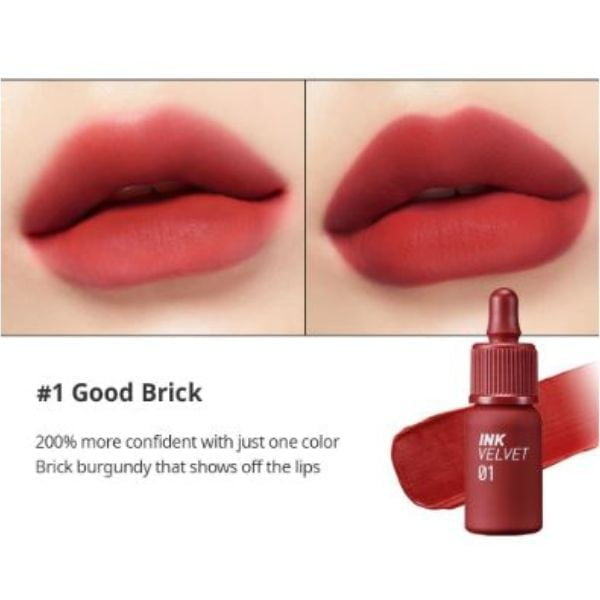 PERIPERA Ink Velvet No.01 Good Brick » Moody Skin - Skincare Coreana ...