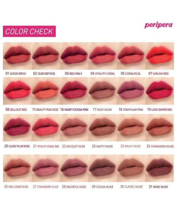 PERIPERA New Ink Velvet AD No.03 Red Only » Moody Skin - Skincare ...