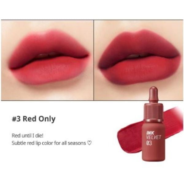 PERIPERA New Ink Velvet AD No.03 Red Only » Moody Skin - Skincare ...