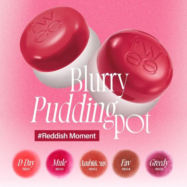 FWEE LIP&CHEEK Blurry Pudding Pot CR01 Dear 5g | Moody Skin